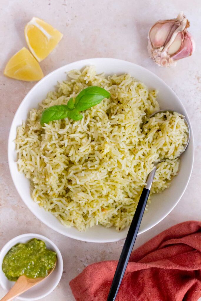 Pesto Rice - Carmy - Easy Healthy-ish Recipes