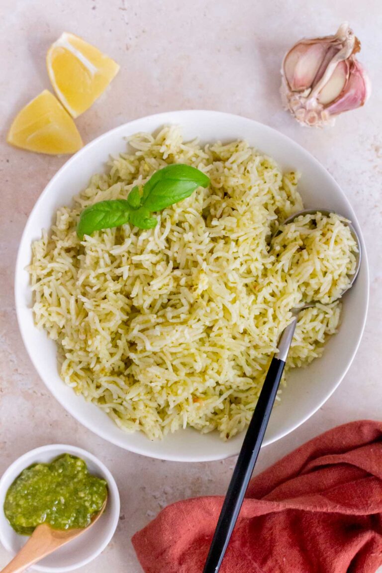 Pesto Rice - Carmy - Easy Healthy-ish Recipes