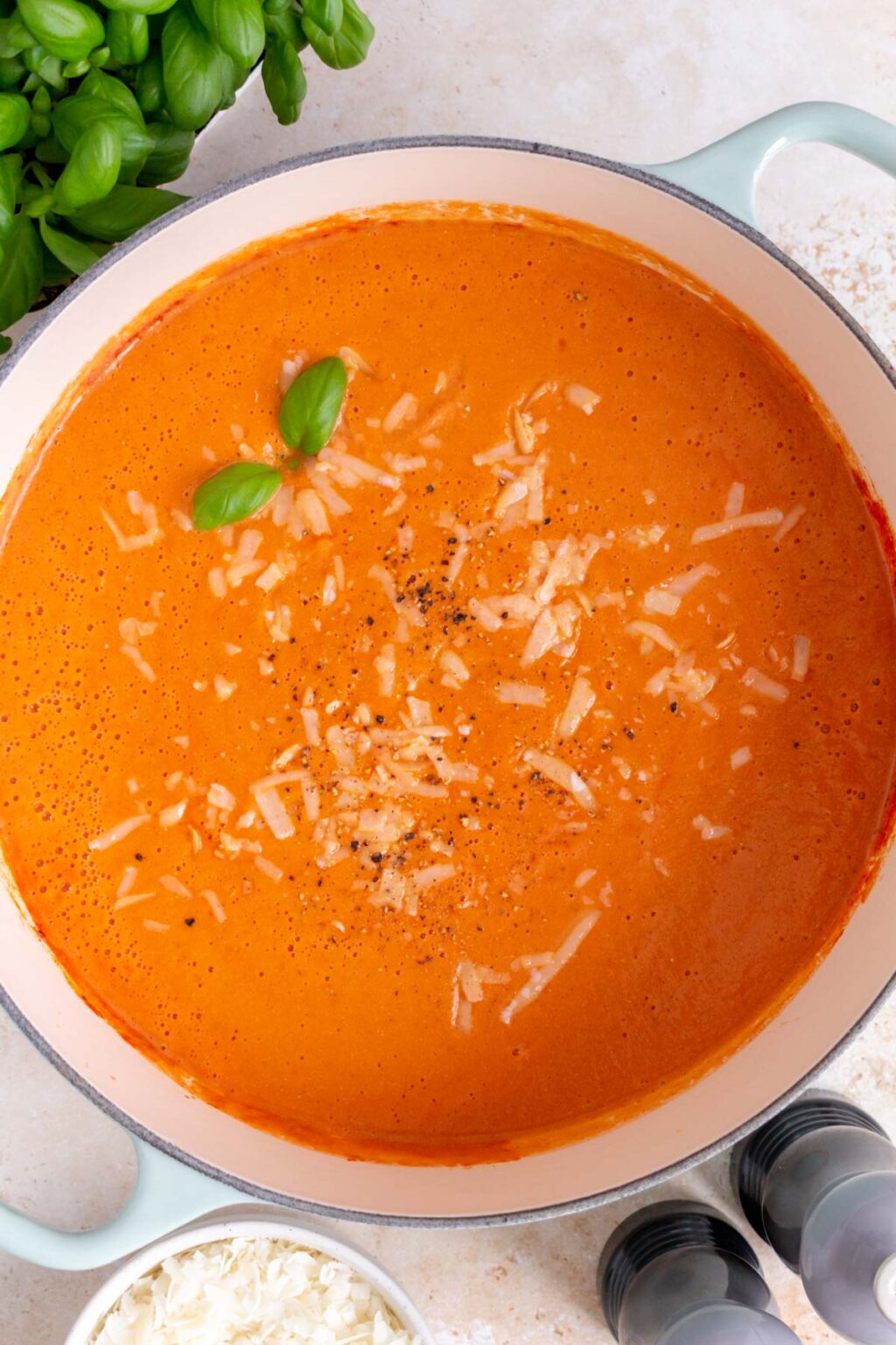 High Protein Tomato Soup - Carmy - Easy Healthy-ish Recipes