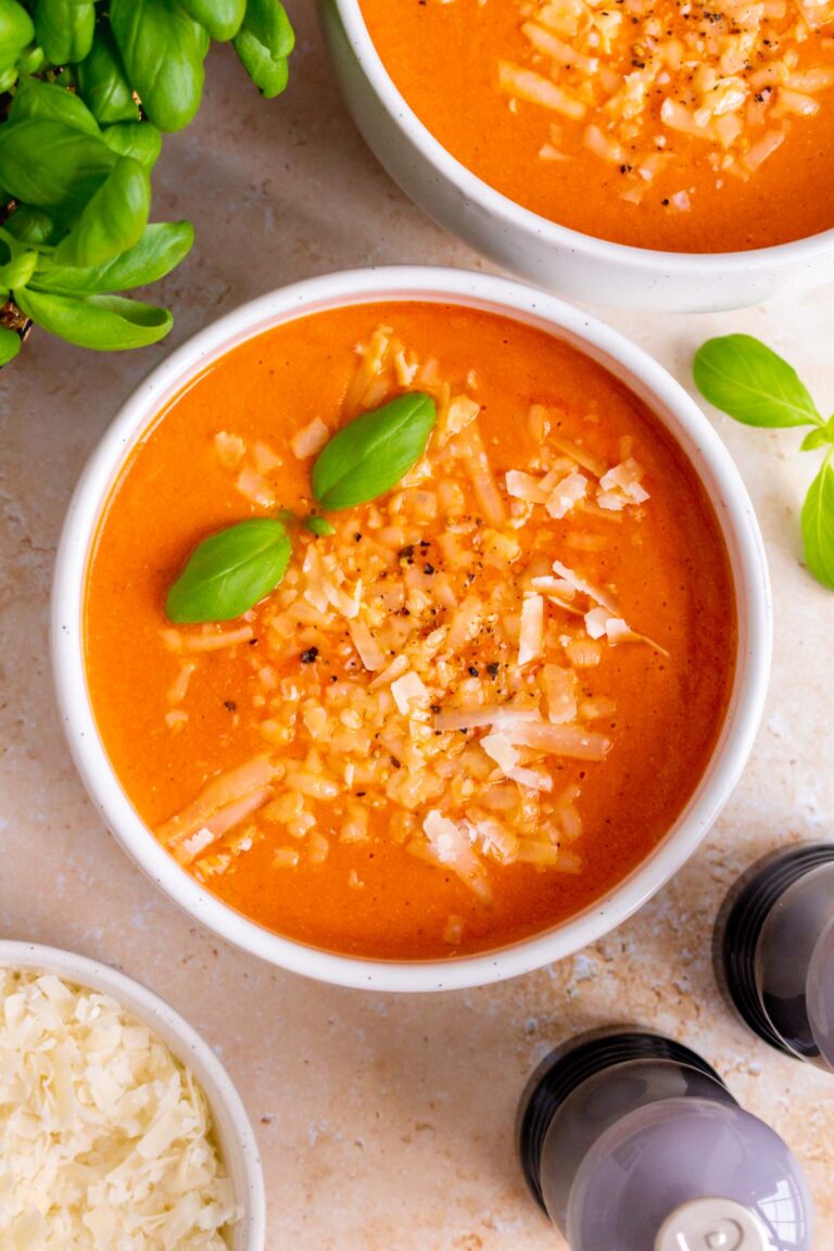 High Protein Tomato Soup - Carmy - Easy Healthy-ish Recipes