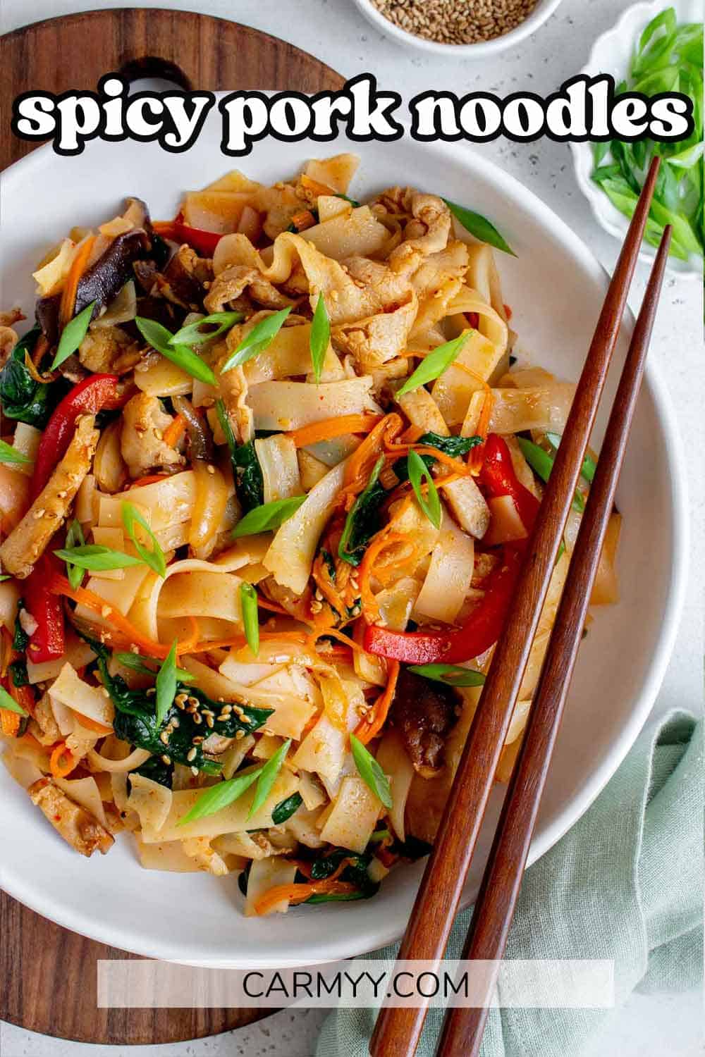 Spicy Pork Noodles - Carmy - Easy Healthy-ish Recipes