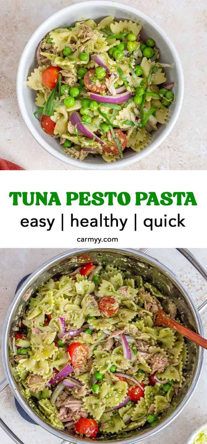 Tuna Pesto Pasta - Carmy - Easy Healthy-ish Recipes