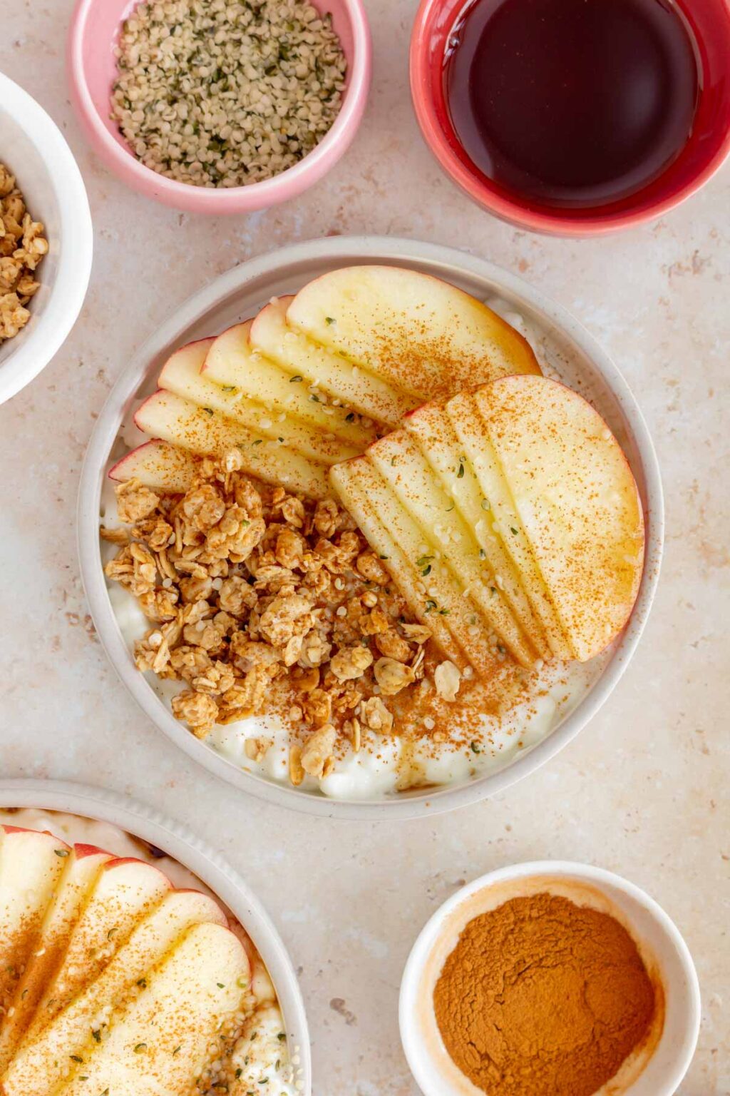 Cottage Cheese Apple Cinnamon Bowls - Carmy - Easy Healthy-ish Recipes