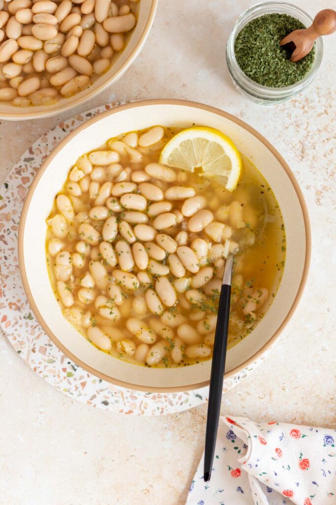 Brothy Beans (White Beans Recipe) - Carmy - Easy Healthy-ish Recipes