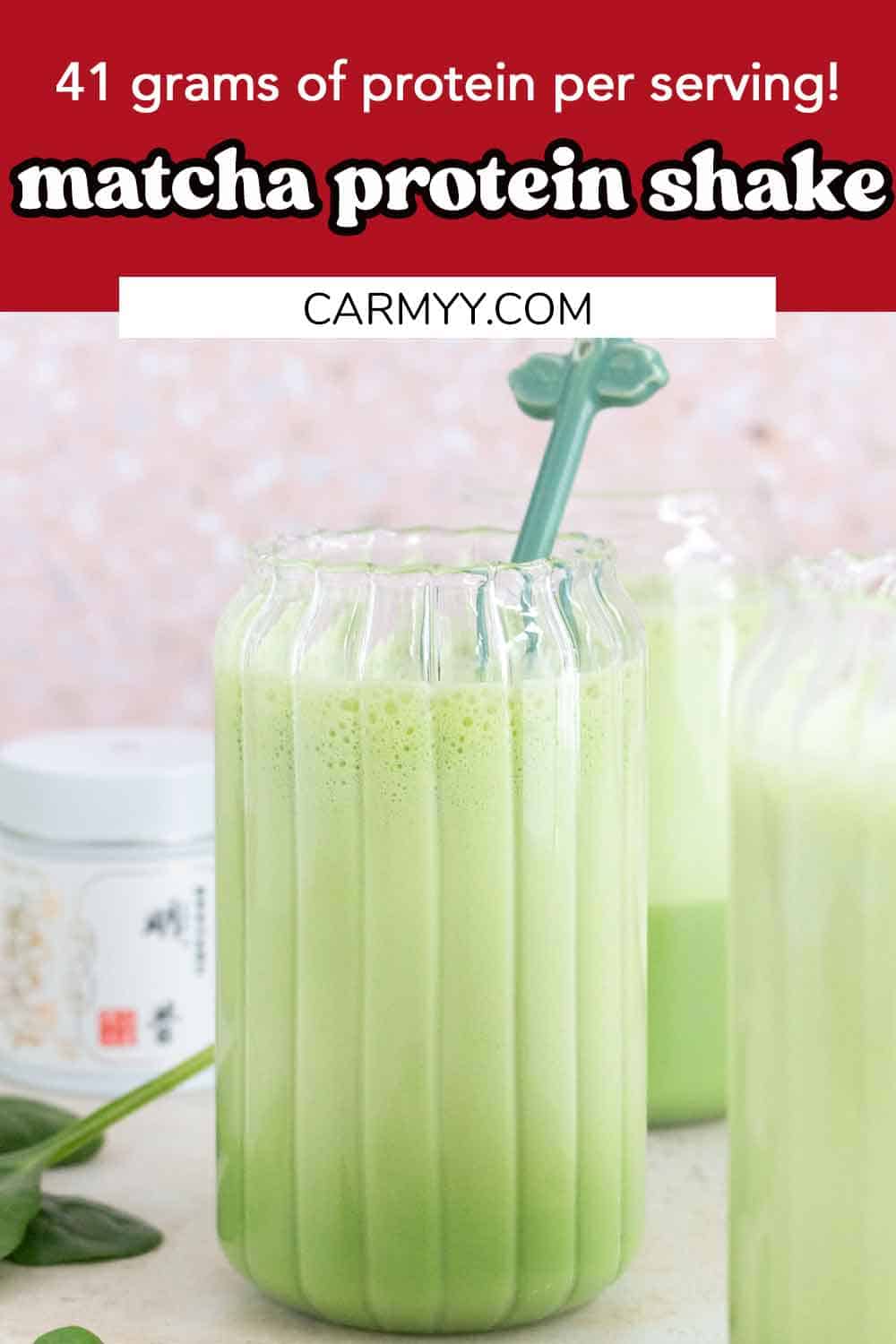 Matcha Protein Shake - Carmy - Easy Healthy-ish Recipes