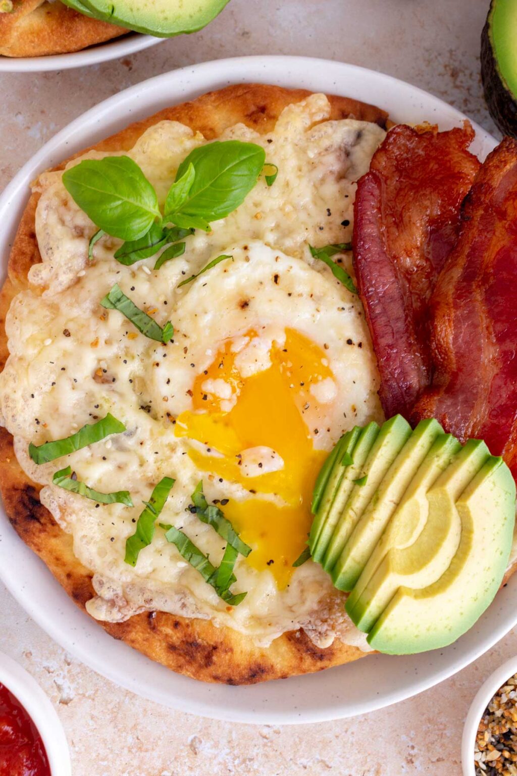 Naan Breakfast Pizza - Carmy - Easy Healthy-ish Recipes