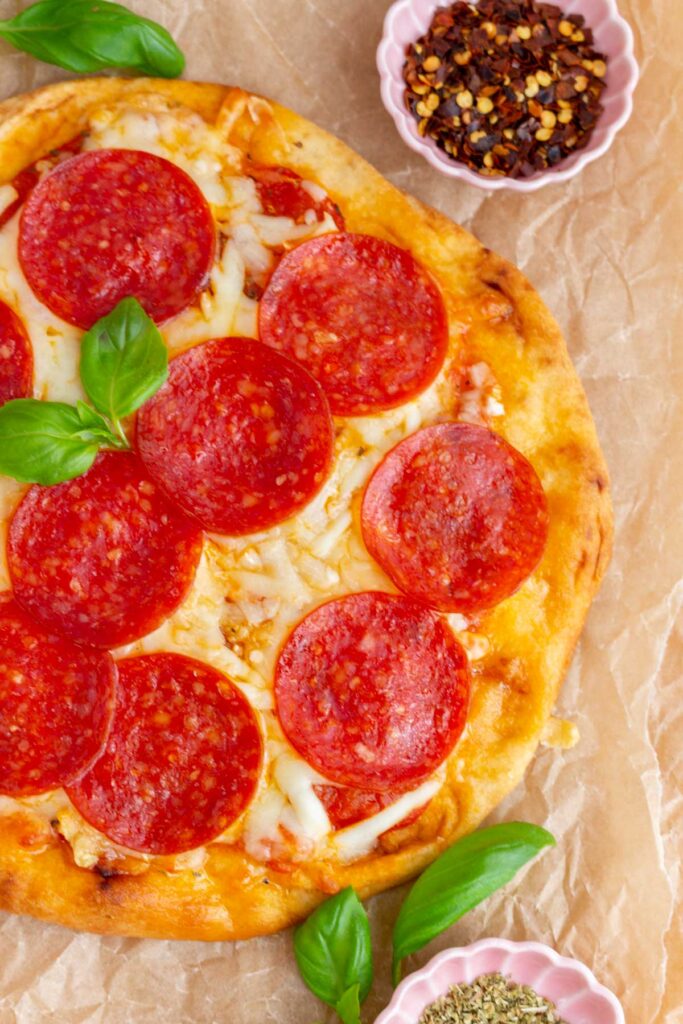 Pepperoni Flatbread Pizza - Carmy - Easy Healthy-ish Recipes