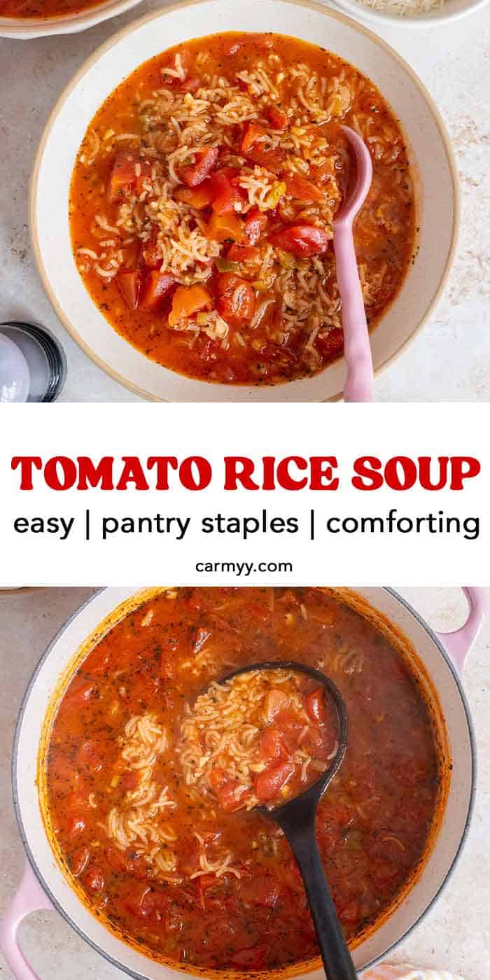 Tomato Rice Soup - Carmy - Easy Healthy-ish Recipes