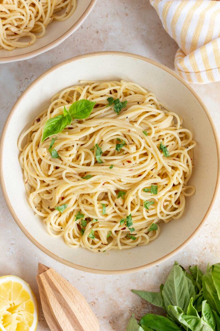 Butter Lemon Garlic Pasta - Carmy - Easy Healthy-ish Recipes