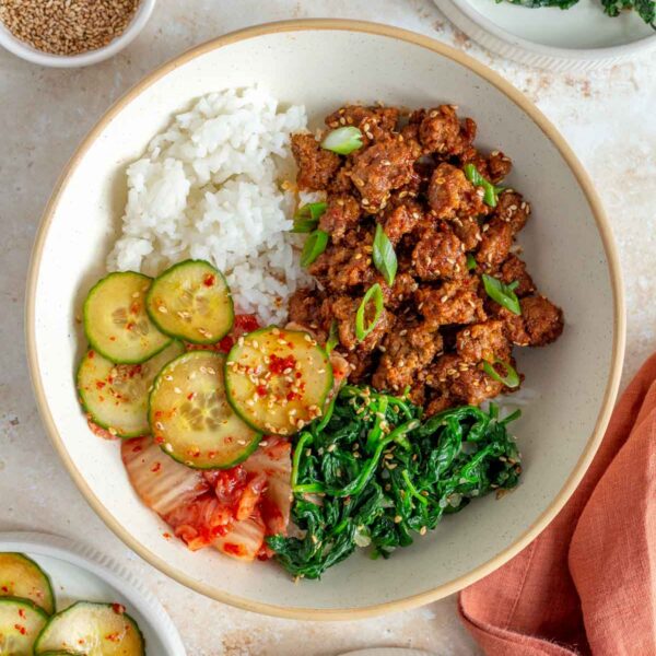 Gochujang Ground Beef Bowls | Easy Dinner Recipe