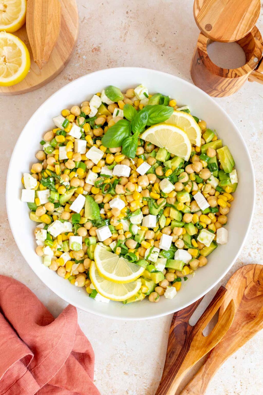 Chickpea Corn Avocado Salad - Carmy - Easy Healthy-ish Recipes