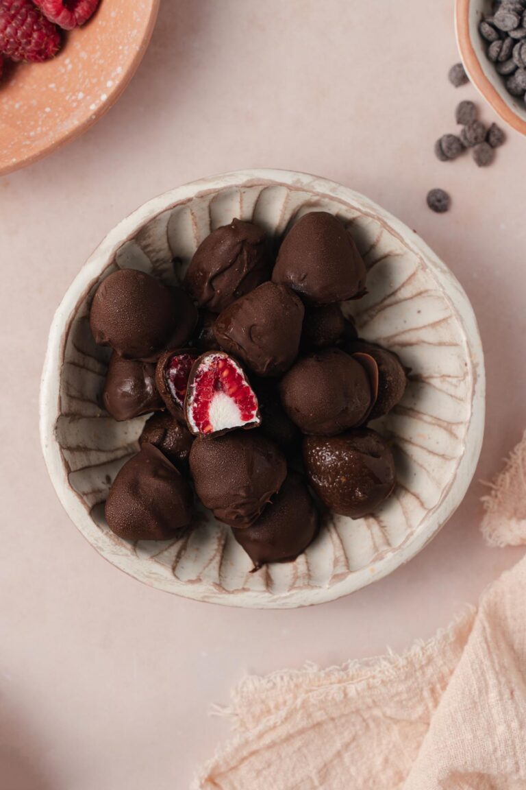 Chocolate Covered Raspberries - Carmy - Easy Healthy-ish Recipes
