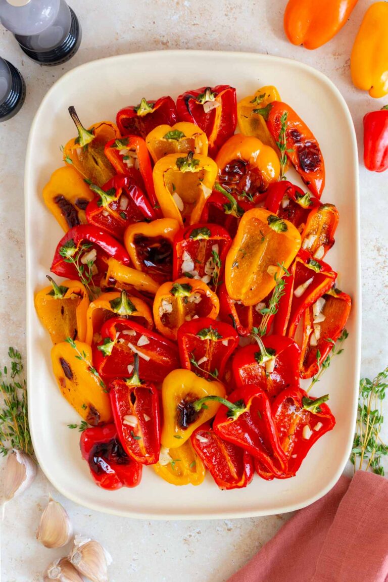 Roasted Mini Sweet Peppers - Carmy - Easy Healthy-ish Recipes