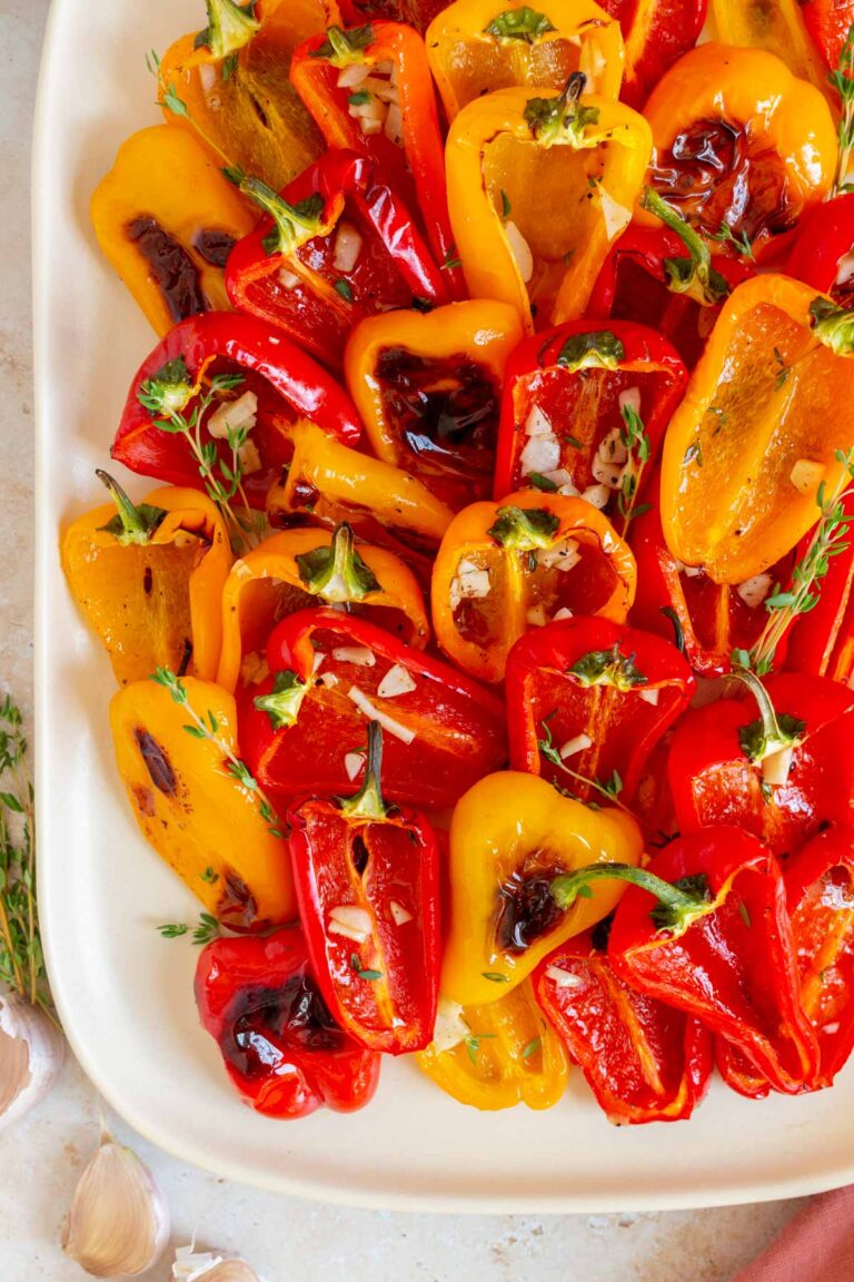Roasted Mini Sweet Peppers - Carmy - Easy Healthy-ish Recipes