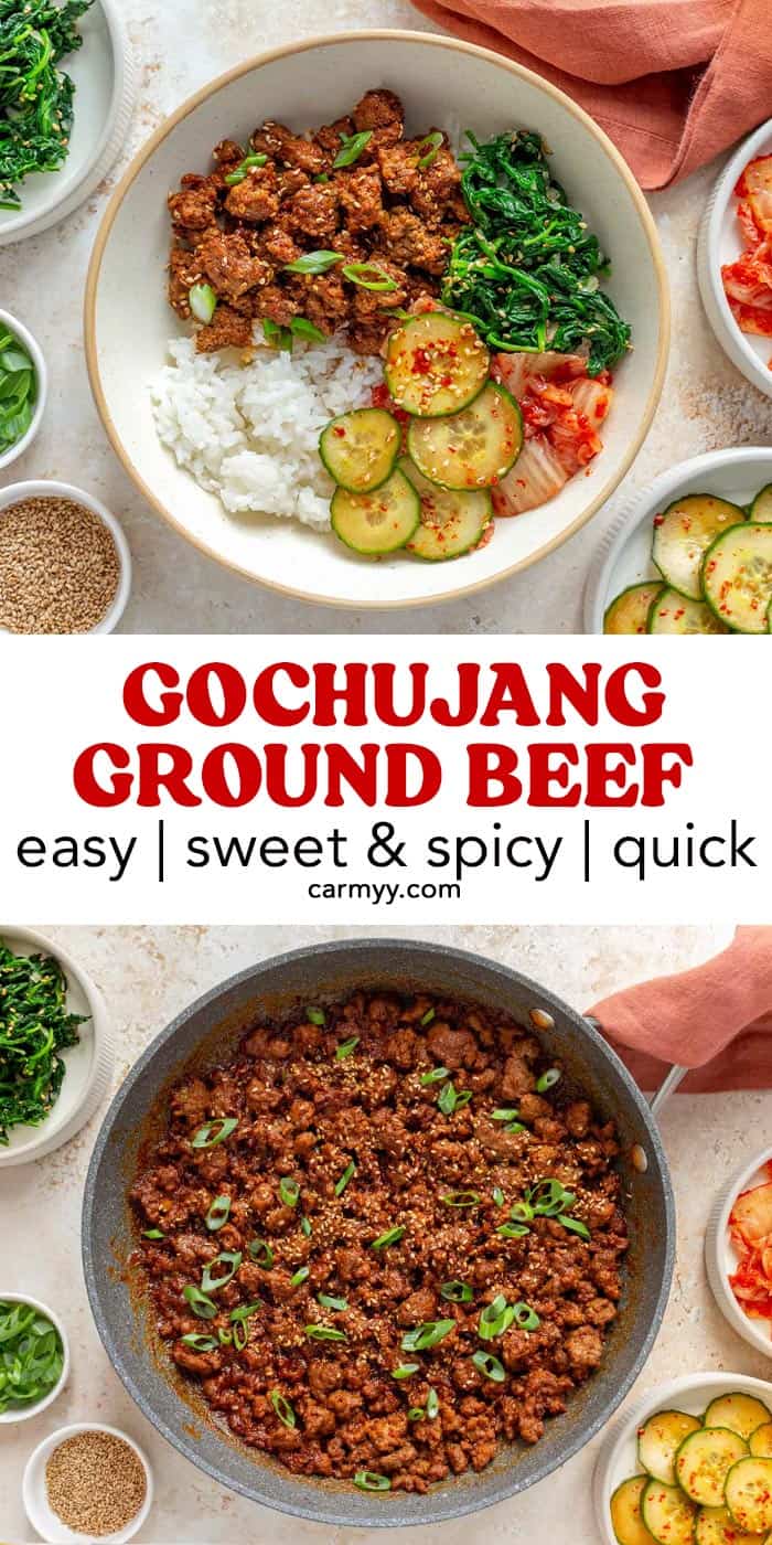 Gochujang Ground Beef Bowls | Easy Dinner Recipe