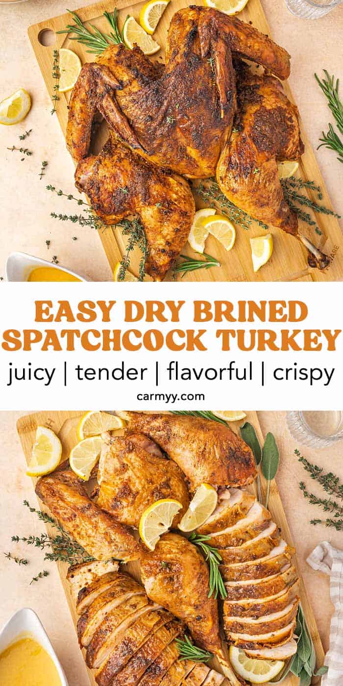 Dry Brined Spatchcock Turkey - Carmy - Easy Healthy-ish Recipes