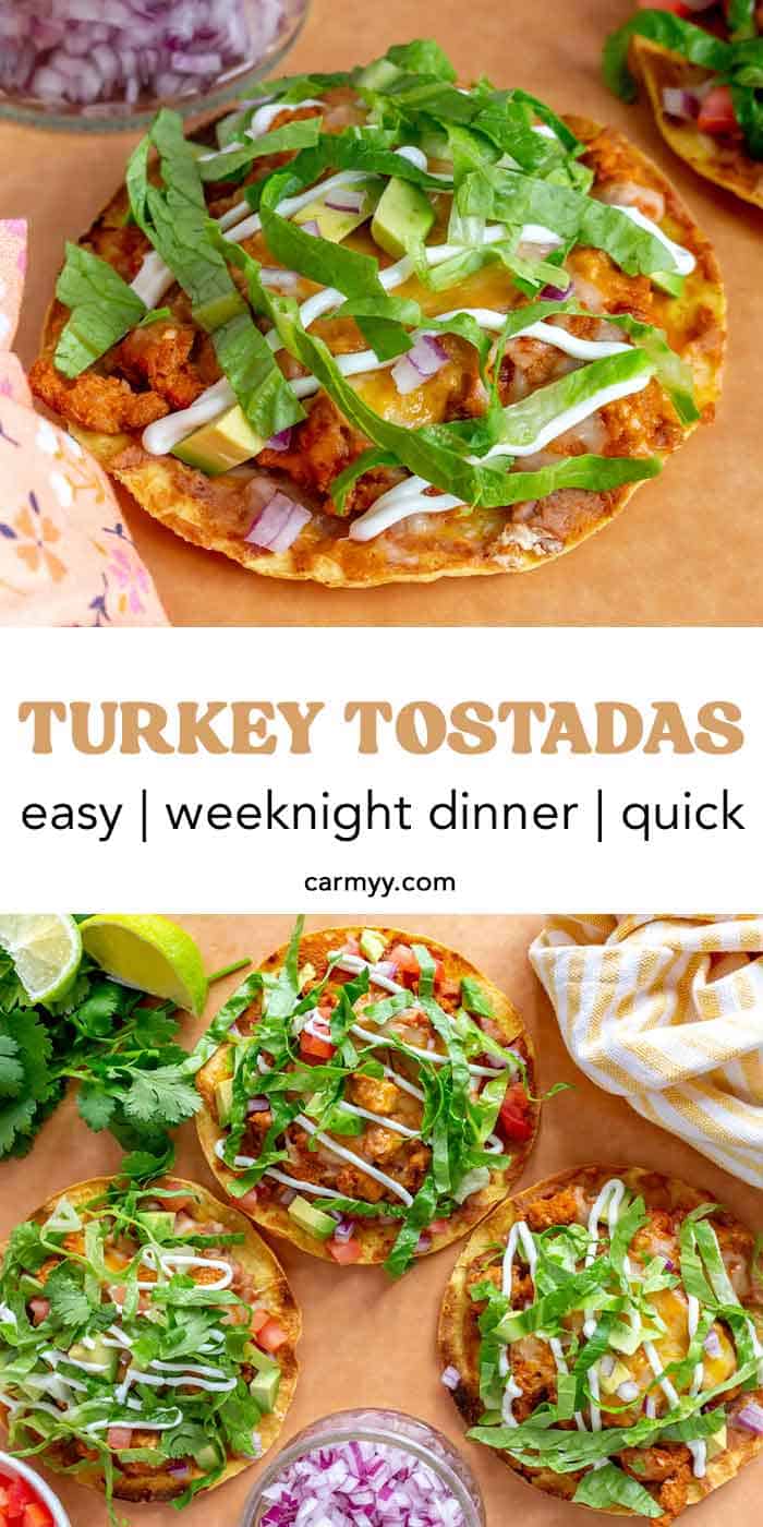 Turkey Tostadas - Carmy - Easy Healthy-ish Recipes