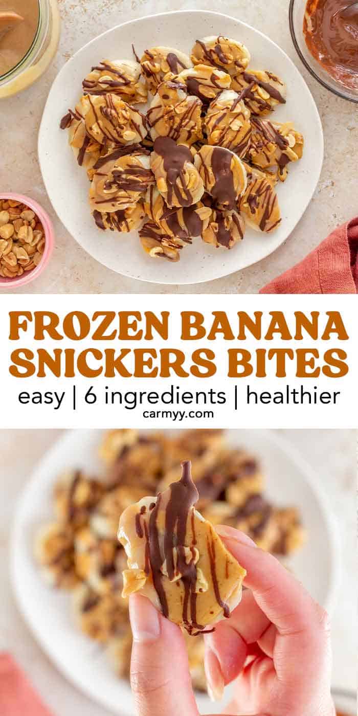 Banana Snickers Bites - Carmy - Easy Healthy-ish Recipes