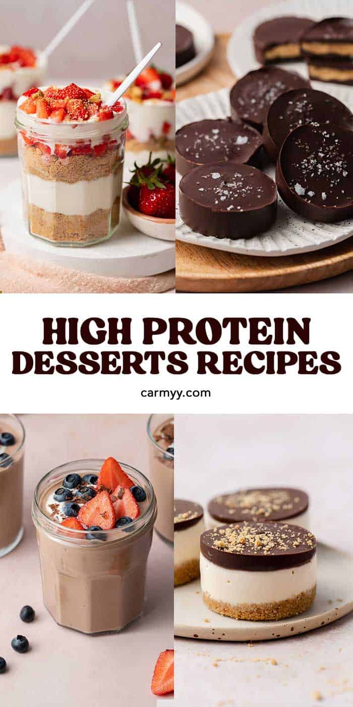 High Protein Desserts & Snacks - Carmy - Easy Healthy-ish Recipes