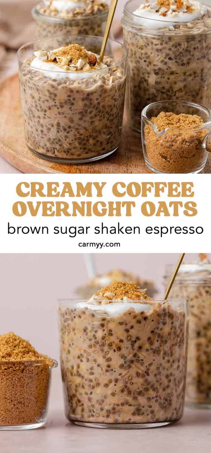 Coffee Overnight Oats (Brown Sugar Shaken Espresso Overnight Oats)