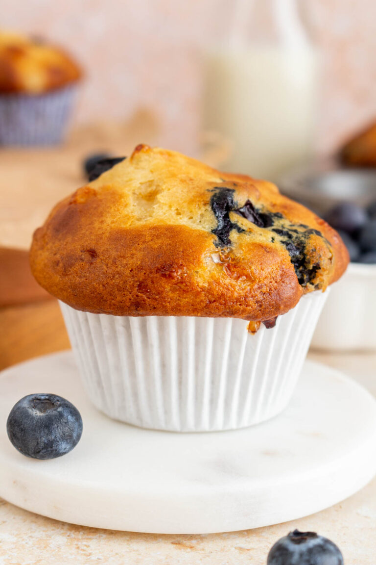 Cottage Cheese Blueberry Muffins - Carmy - Easy Healthy-ish Recipes
