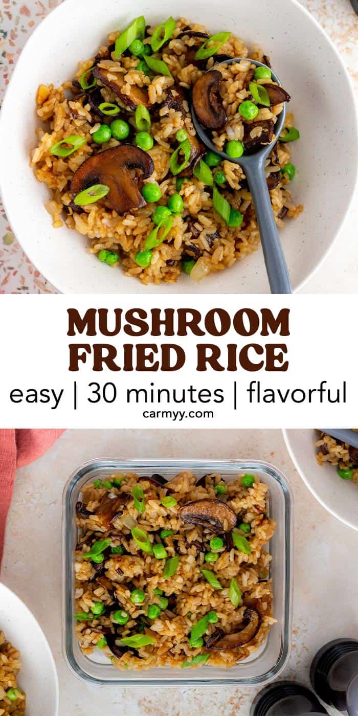 Mushroom Fried Rice - Carmy - Easy Healthy-ish Recipes
