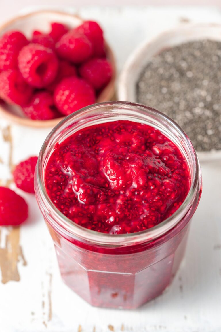 Raspberry Chia Jam - Carmy - Easy Healthy-ish Recipes
