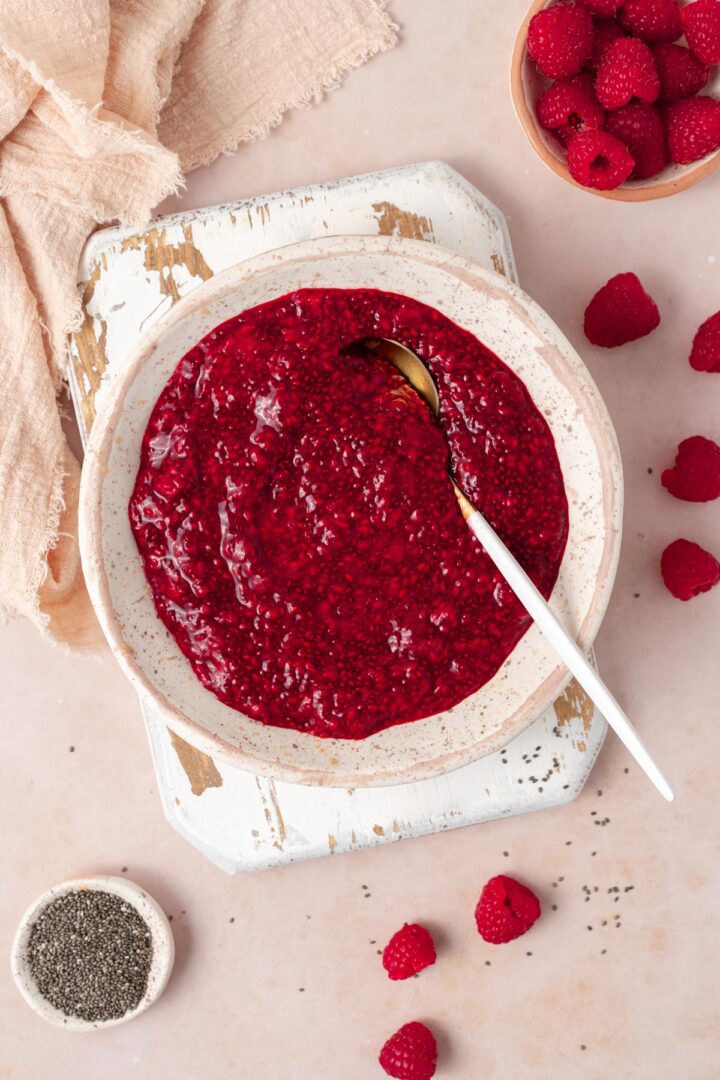 Raspberry Chia Jam - Carmy - Easy Healthy-ish Recipes