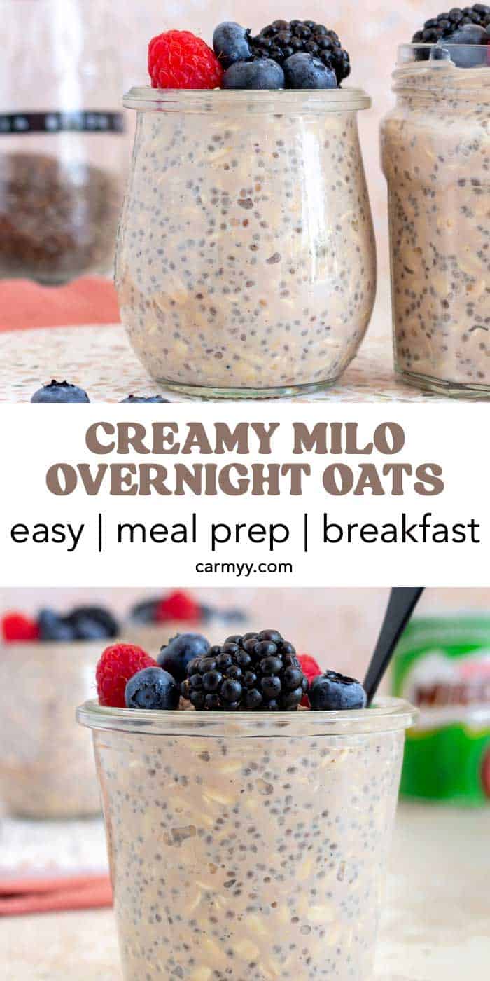 Milo Overnight Oats - Carmy - Easy Healthy-ish Recipes